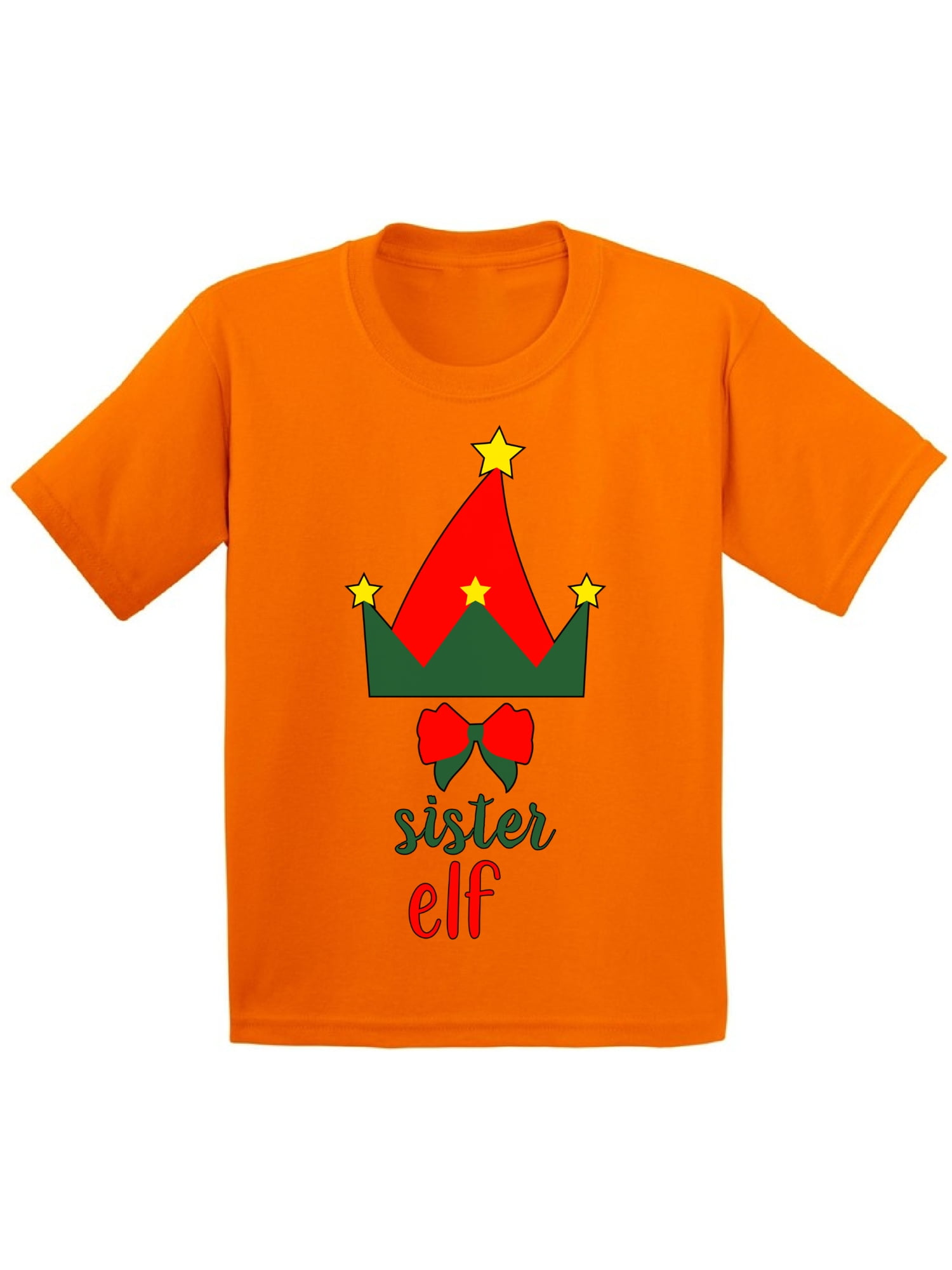 Awkward Styles Xmas T-Shirt for Girls Christmas Sister Elf Kids T ...