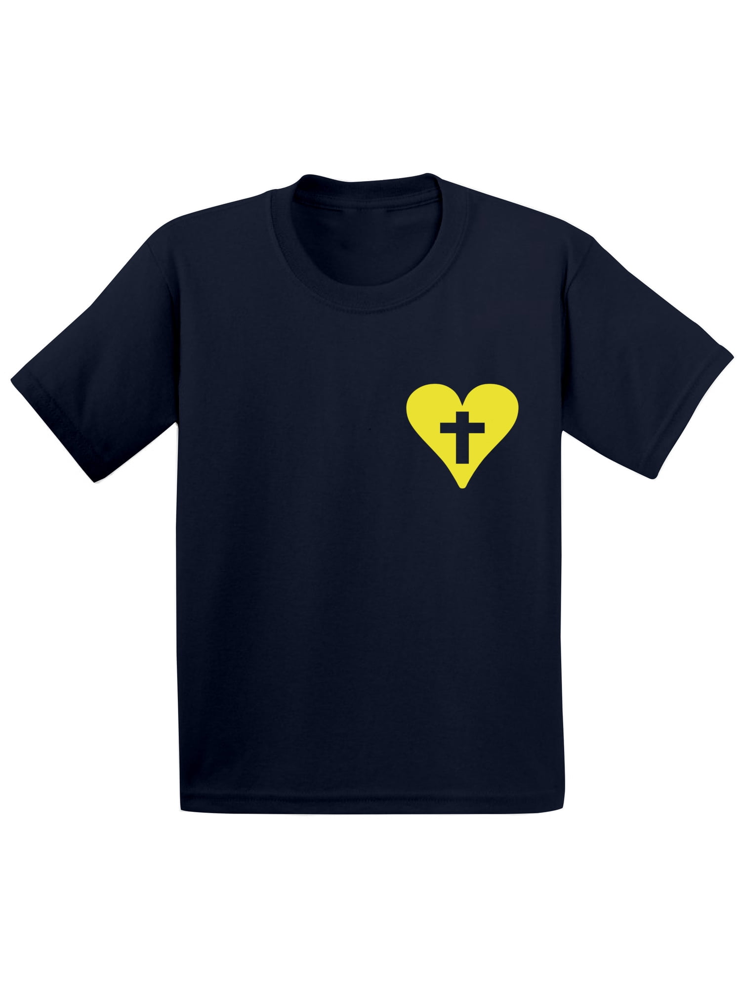 Awkward Styles Yellow Heart Infant Shirt Jesus Shirts for Kids ...