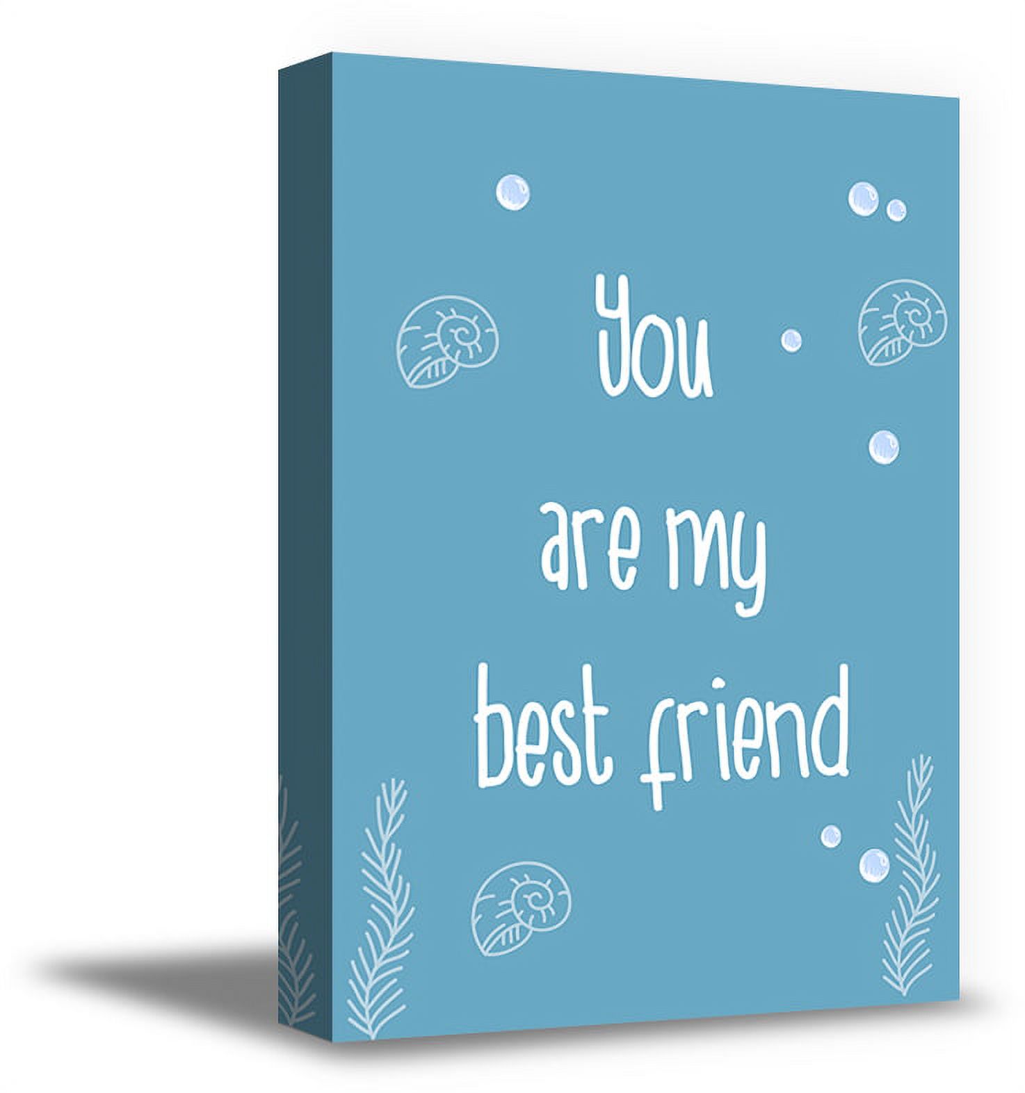 Awkward Styles You Are My Best Friend Canvas Art Motivational Print ...