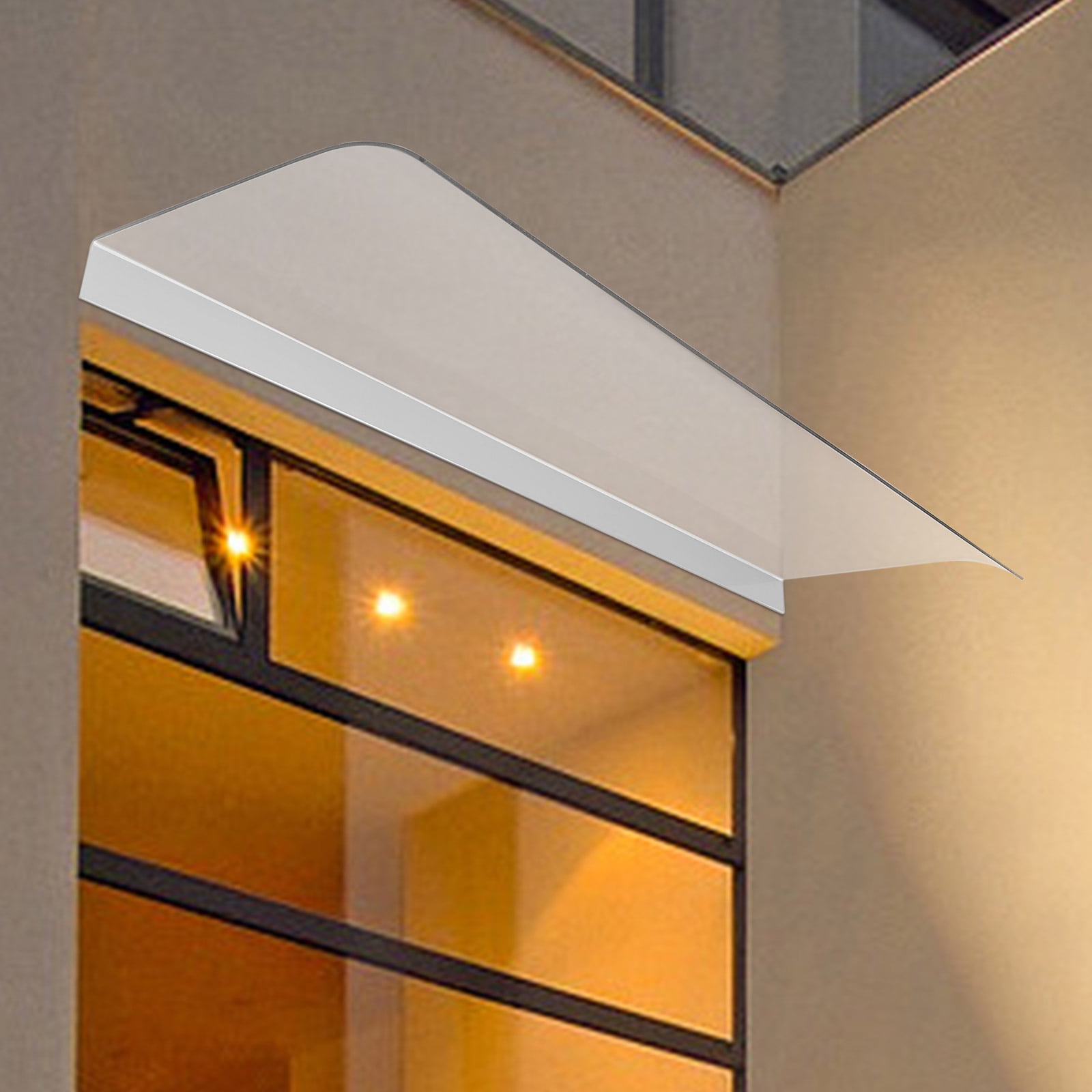 Awning Canopy, Clear Rain Shelter, Window Awning Door Canopy Awning for ...
