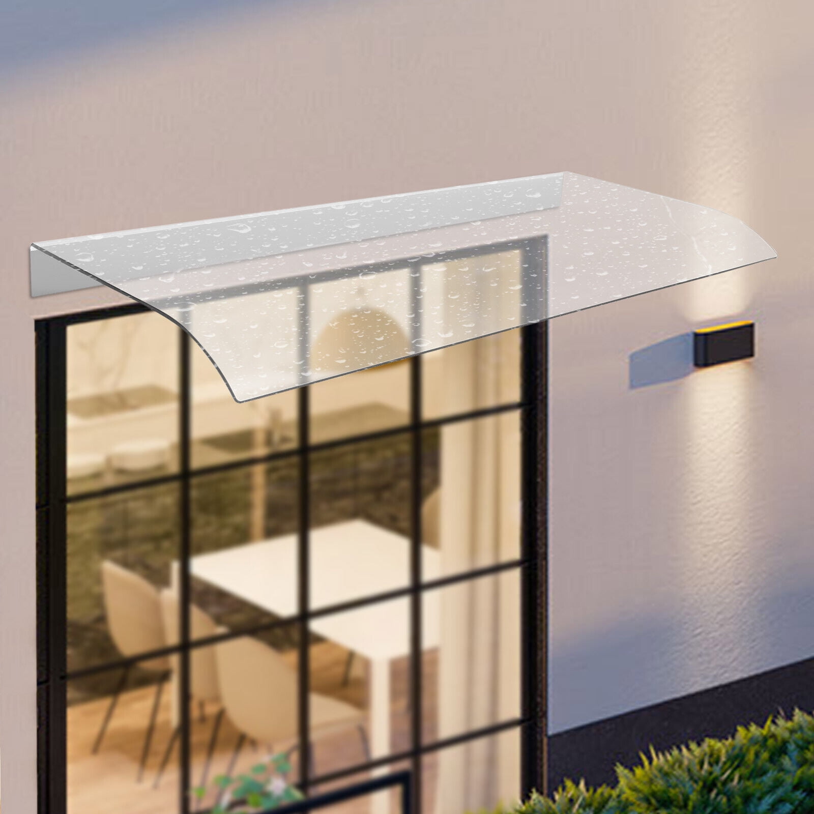 Awning Canopy Porch Door Awning UV Rain Snow Protection Front Door ...