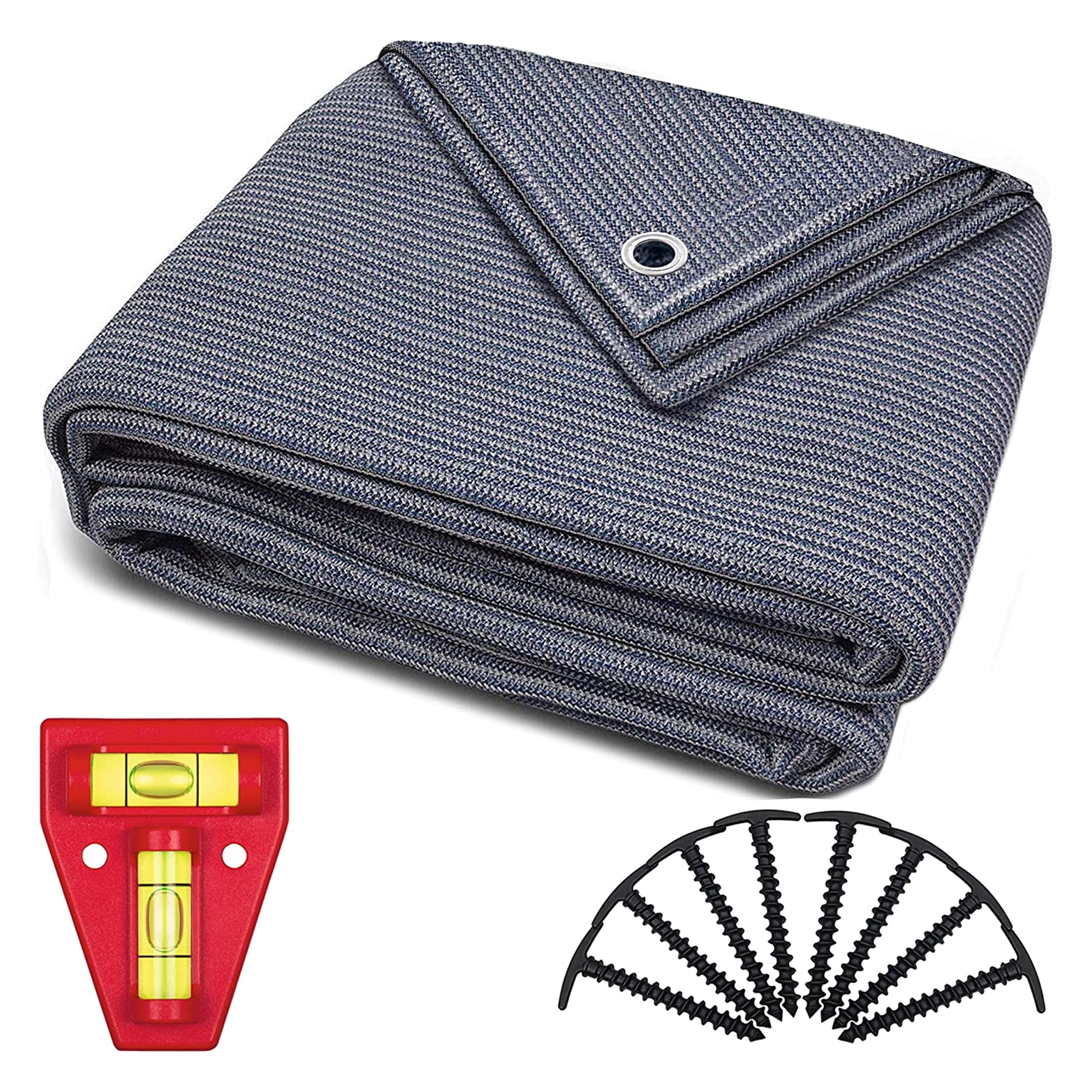 Awning Carpet - Blue/Grey polyethylene (HDPE) groundsheet with ...