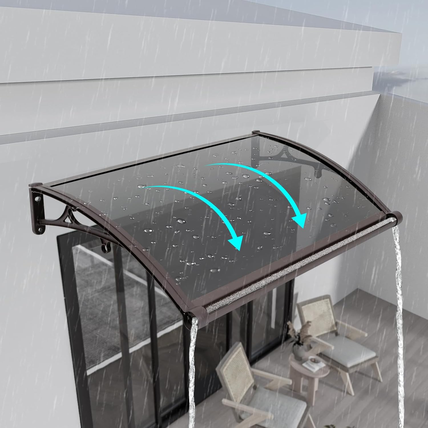 Awning for Door Entrance, Door Awnings Exterior Door Canopy Back Porch ...