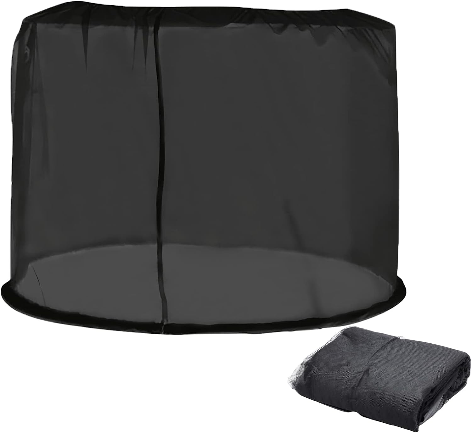 Awning Netting with Zipper Door and Polyester Mesh Netting, Patio ...