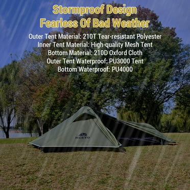 Stansport 2-Person Eagle Backpacking Tent - 3.9 lbs - 78" Inches Length ...