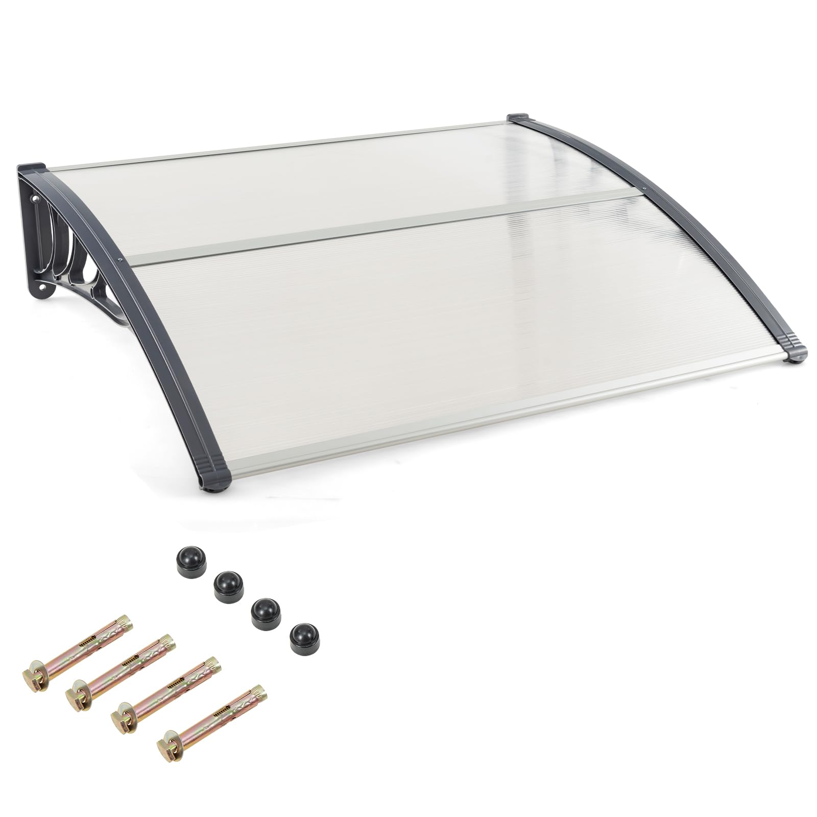 Awnings for Doors, 48" x 40" Window Awning with Rain Snow Sunlight UV ...