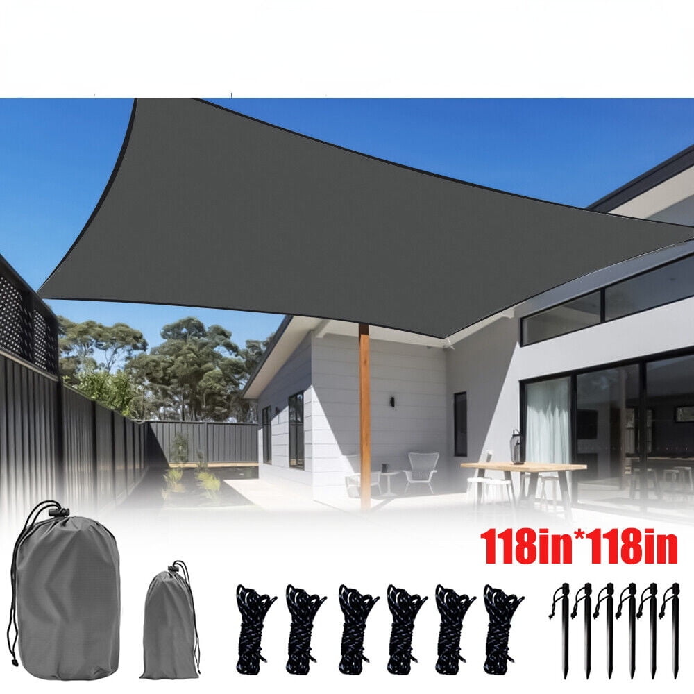 Awnings Sun Shlter with Rope Pegs Beach Canopy Tarp Sunshade Tent Shade ...