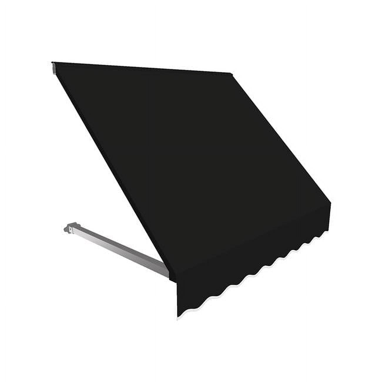 Awntech ER1836-US-5K 5.38 ft. Dallas Retro Window & Entry Awning, Black ...