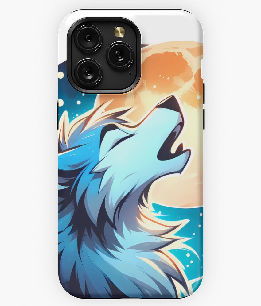 Awoo Moon Howling Wolf Anthro Furry G5539 Phone Case for iPhone17 16 15 ...