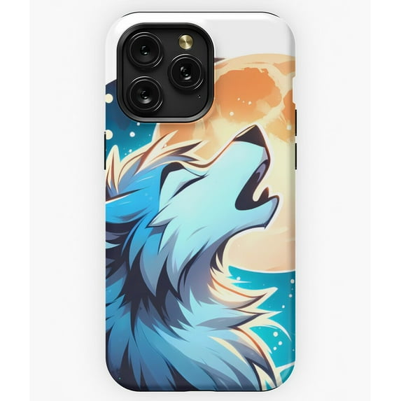 Awoo Moon Howling Wolf Anthro Furry G5539 Phone Case for iPhone17 16 15 14 13 12 11 Pro Max ...