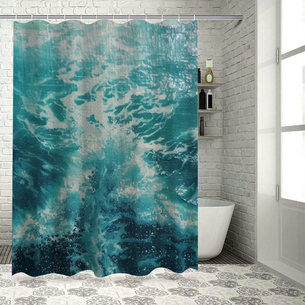 Awpe Blue Ocean Tropical Sea Ship Trail White Foamy Ocean Waves ...