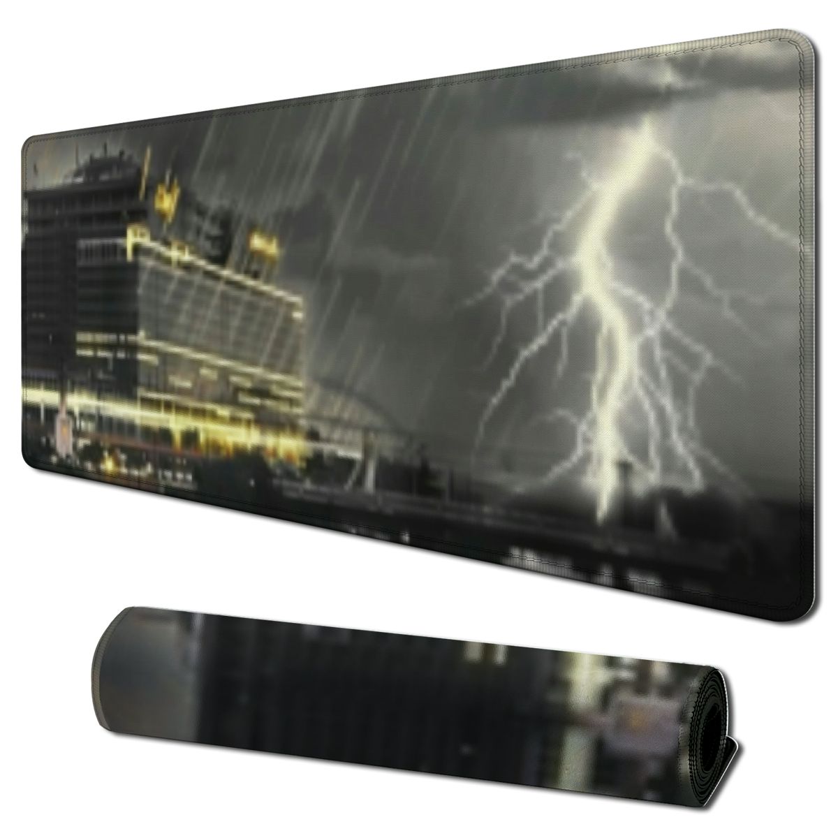 Awpe Dallas Wall Art Black and White Texas Cityscape Gaming Mouse Pad ...