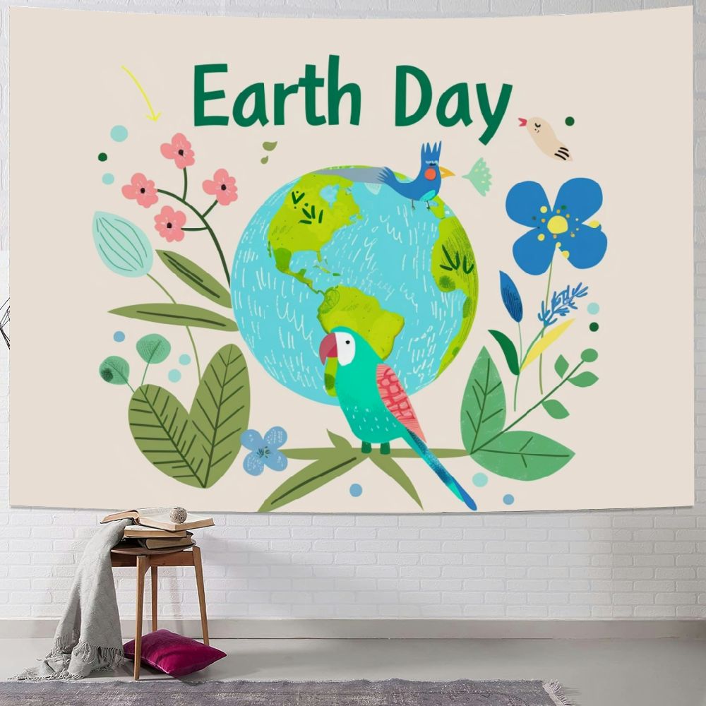 Awpe Earth Day Tapestry for Bedroom Living Room Dorm Painting - Walmart.com