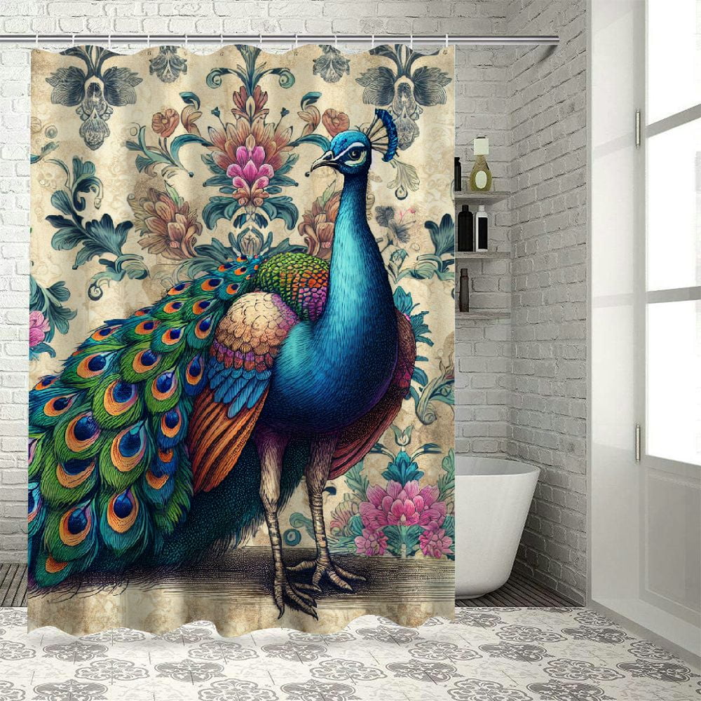 Awpe Shower Curtain Set Waterproof Bathroom Curtain with Beautiful ...