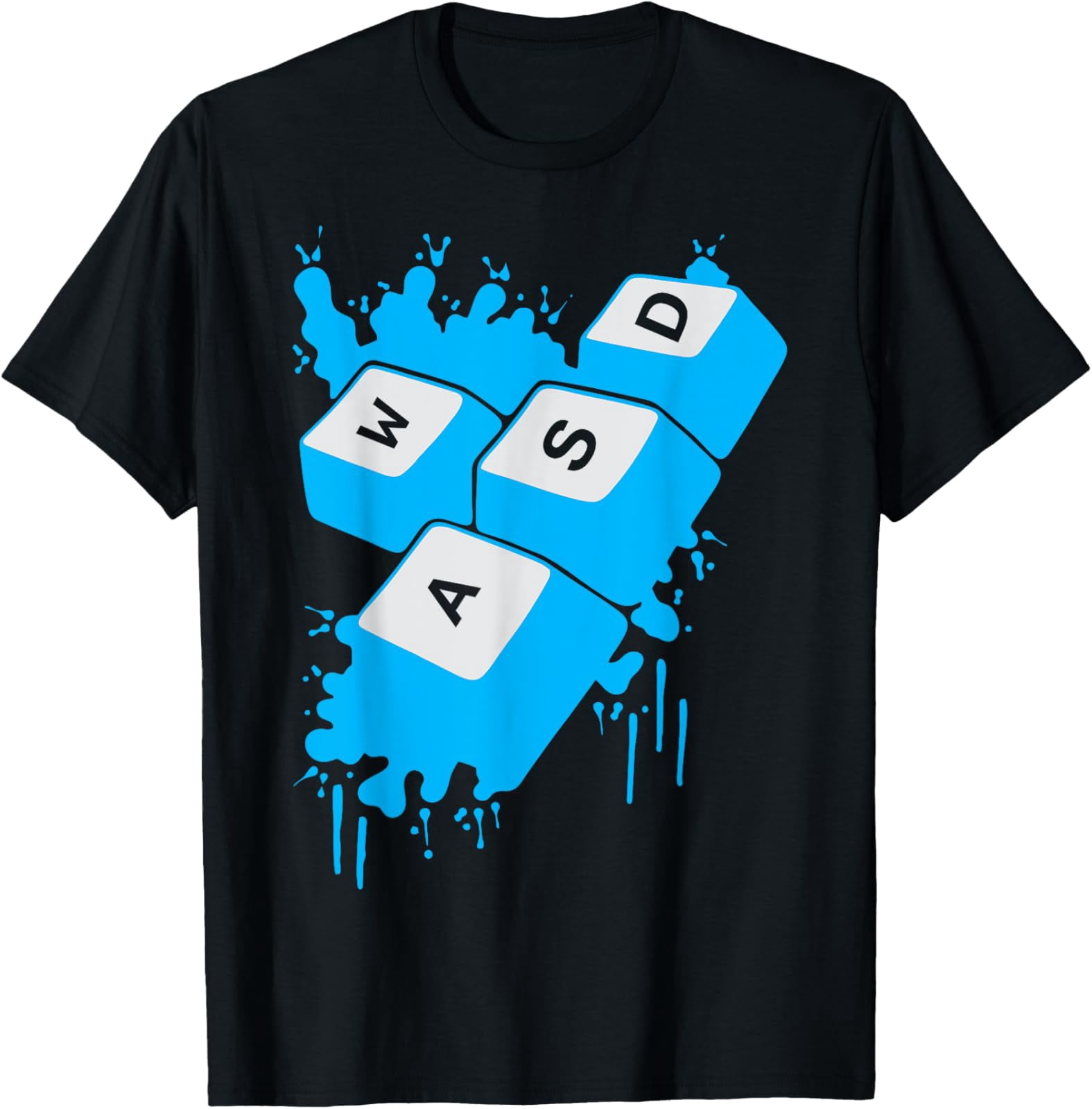 Awsd Gaming Control Game Lover Gamer Controller Keyword T-Shirt All ...
