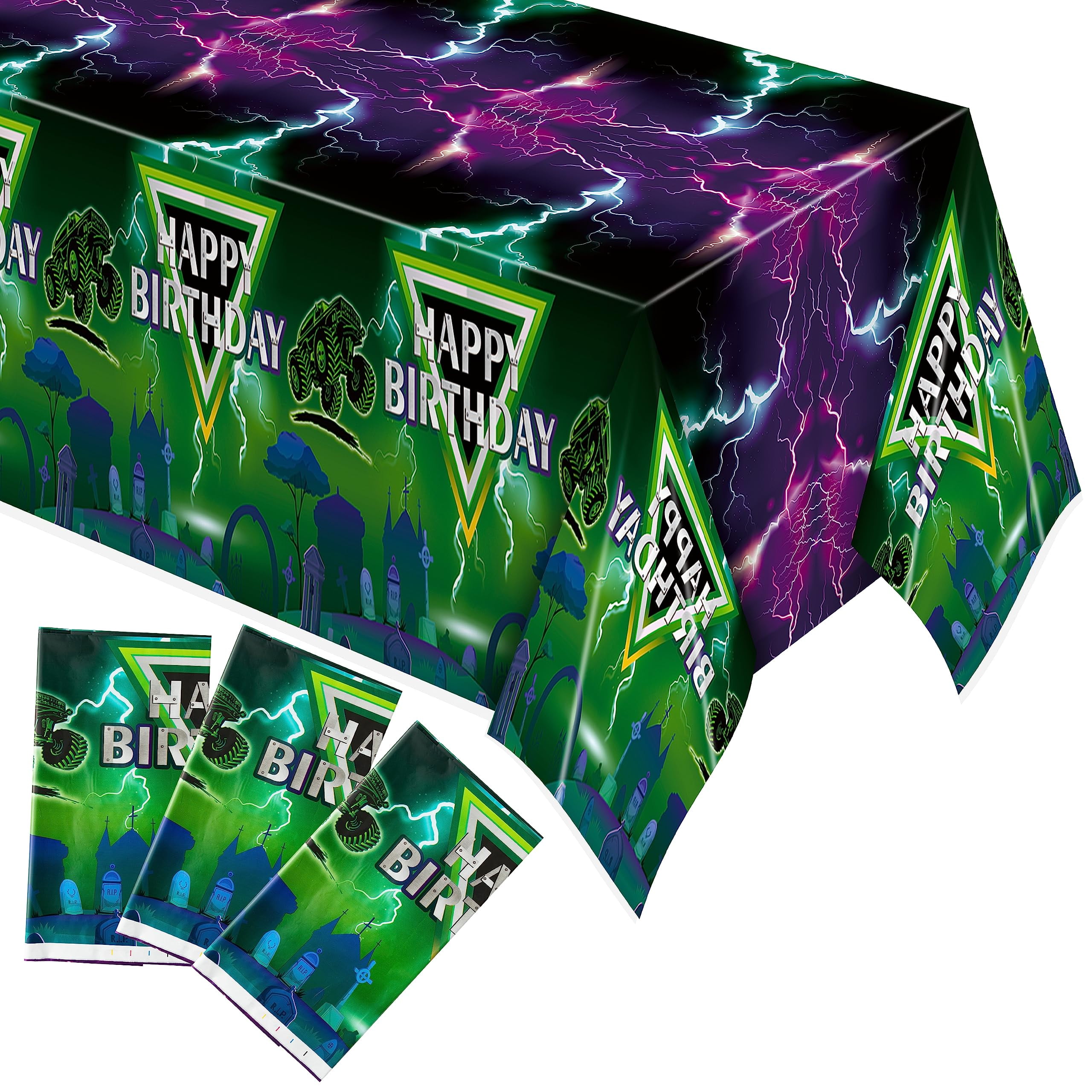 AwserTantue 3 Pack Green and Purple BSL1 Monster Truck Monster Truck ...