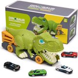 Awulo Dinosaur Car Swallowing Toy - Dinosaur Truck & 6 Mini Alloy Cars ...