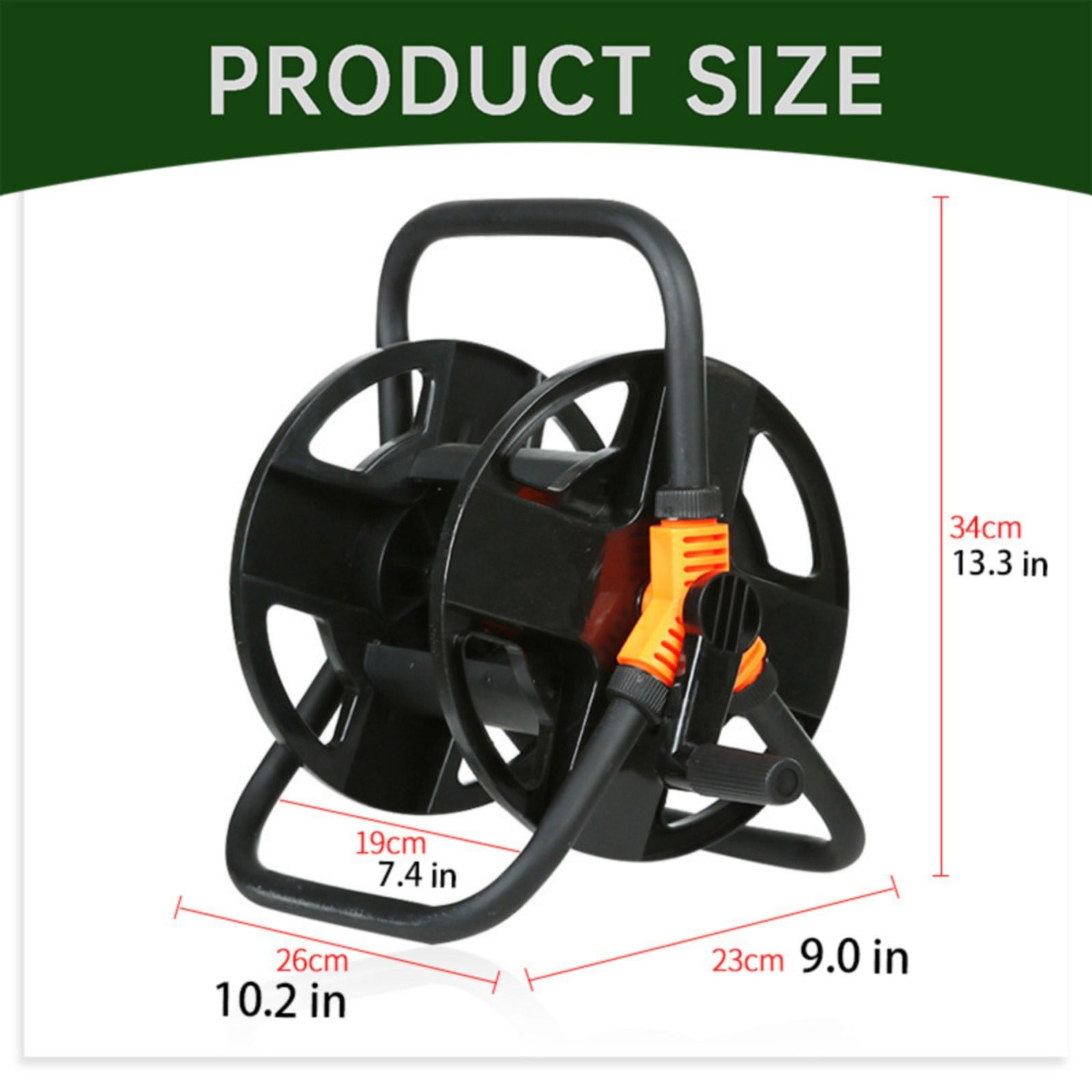 Awuniuwa Garden Hose Reel Truck Freestanding And Stable Hose Reel That ...