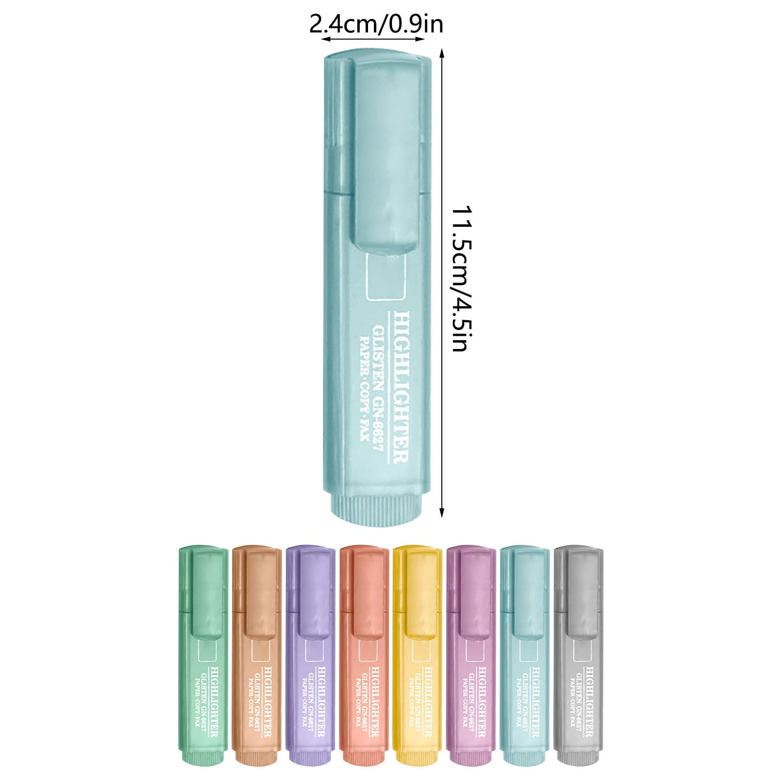 Awuniuwa Glitter Color Highlighter Key Marker Pen Water Based Marker ...