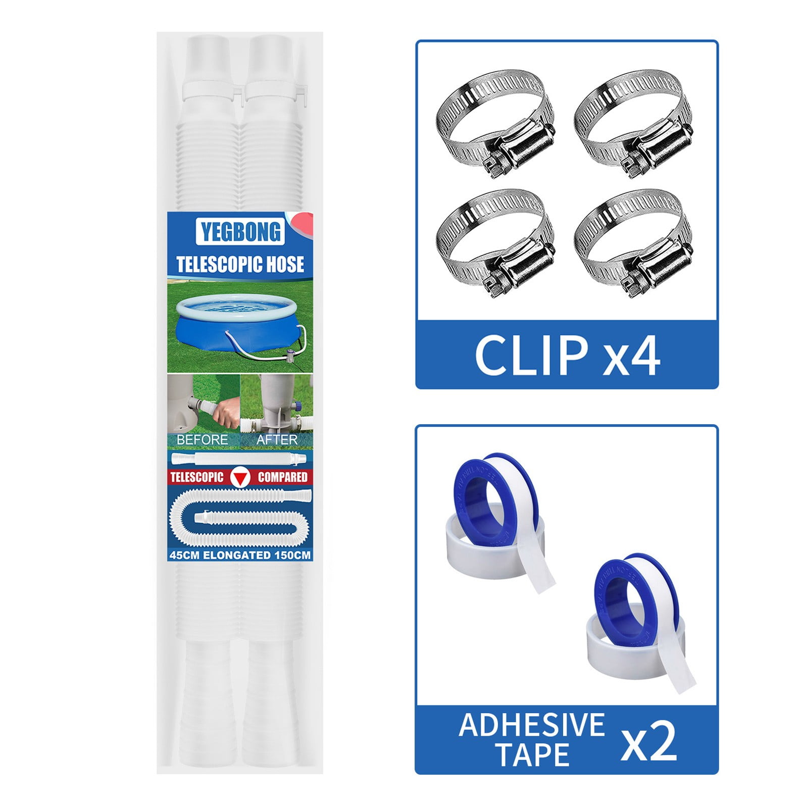 Awuniuwapool Pump Replacement Retractable Hose Ground Swimming ...