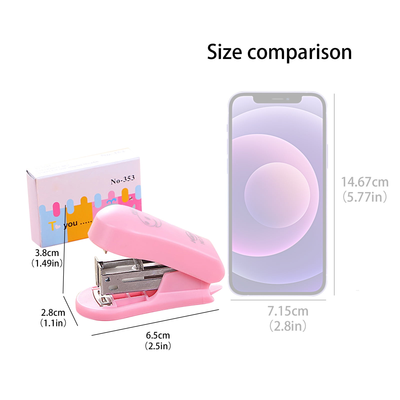 Awuniuwastaplers For Desk, Mini Stapler With Staples, Mini Small ...