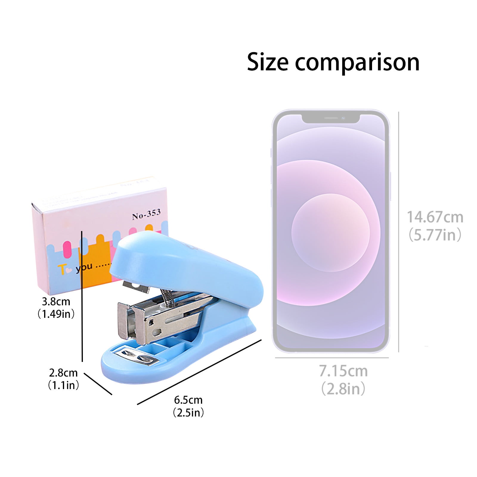 Awuniuwastaplers For Desk, Mini Stapler With Staples, Mini Small Stapler Useful Mini Stapler ...