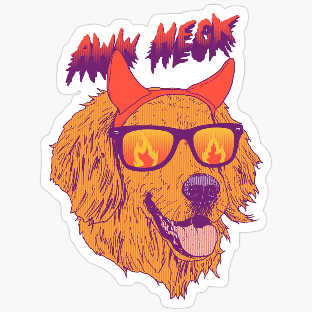 Aww Heck Sticker Phone Decal Water Bottle Stickers Car Decals, Laptop ...