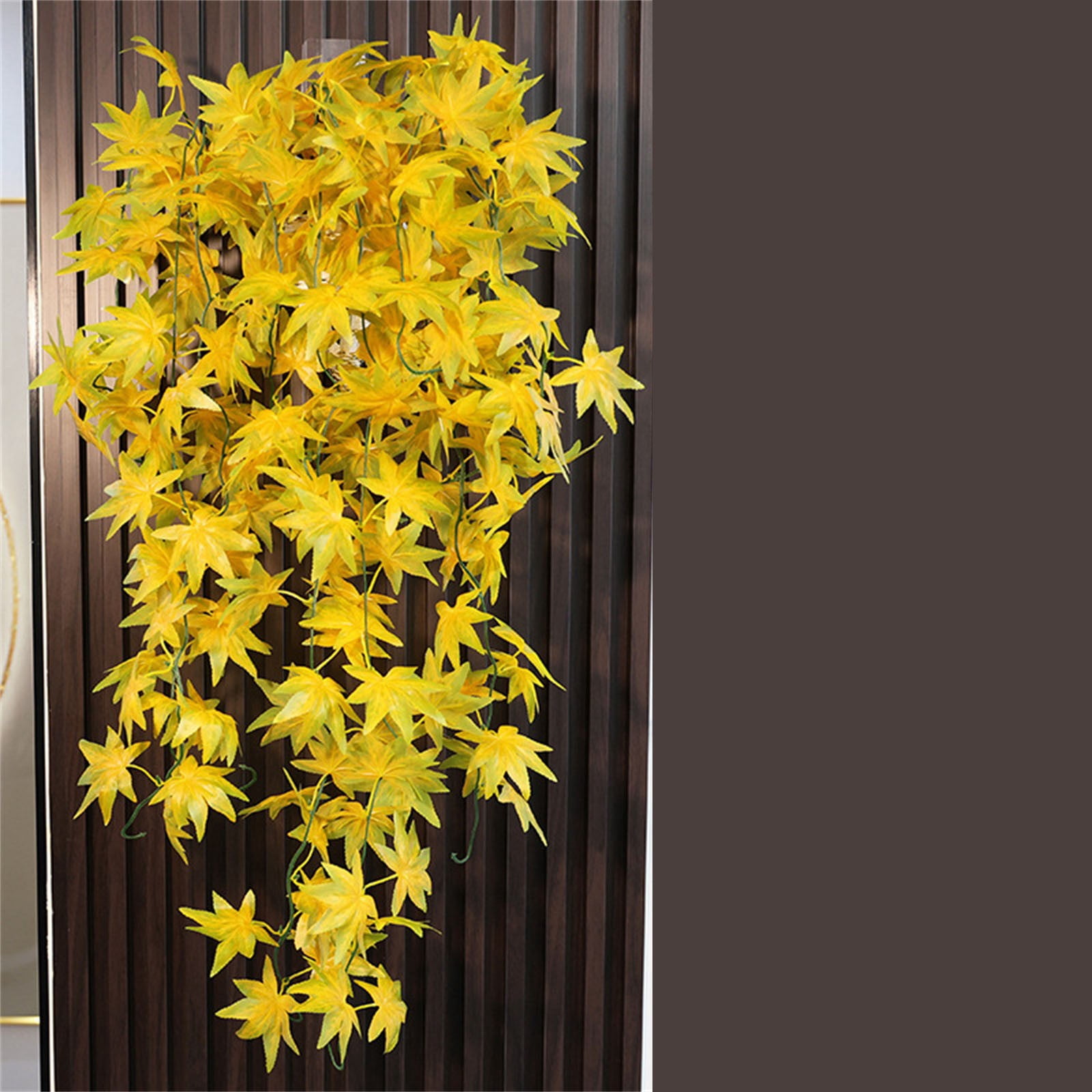 Awwp Artificial Maple Vine Decor, 5-Prong Leaf Wall Hanging Plants for ...