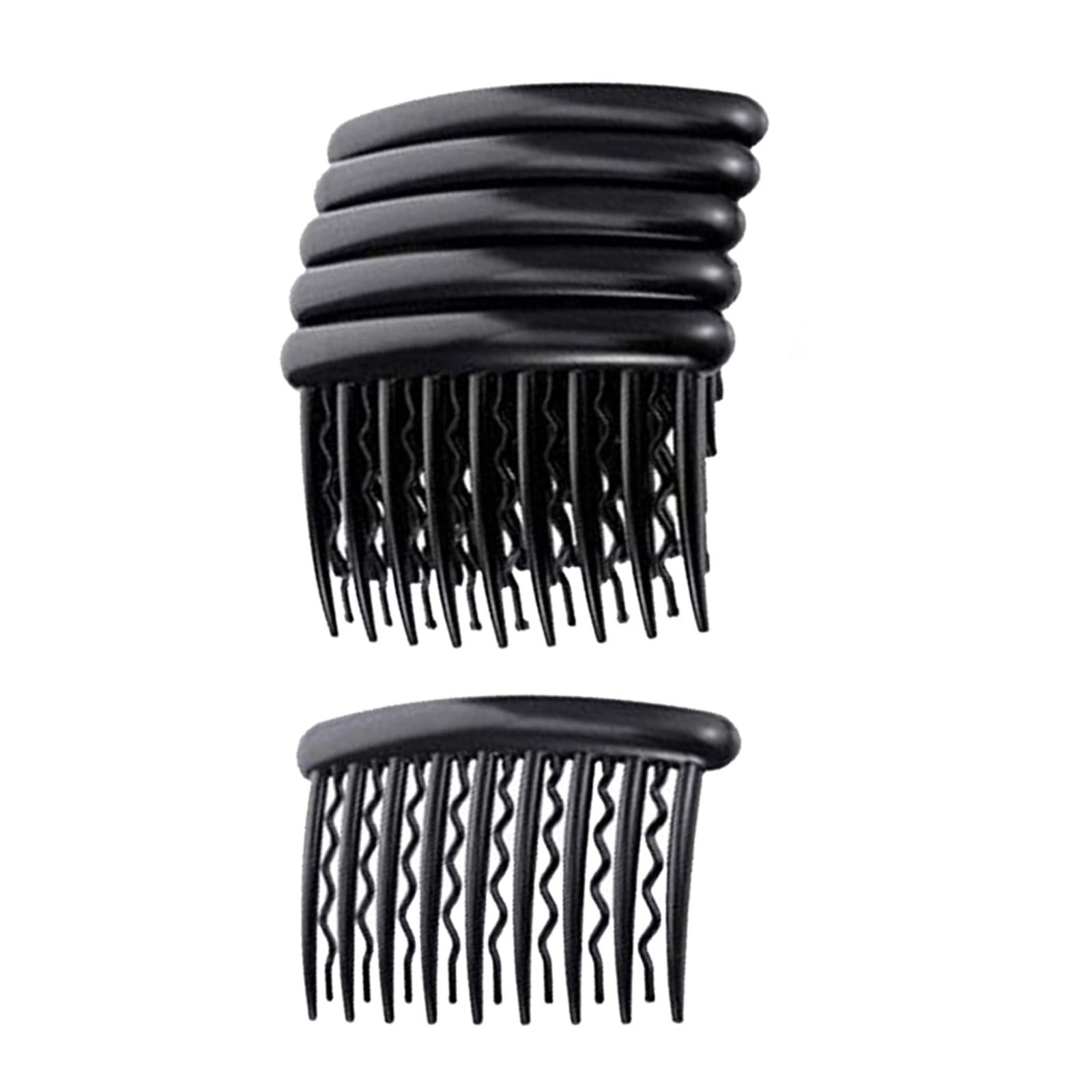 Awwp Black 6X Comb 6Pcs Hair Side Comb 21 Teeth Wave Hair Comb Hair ...