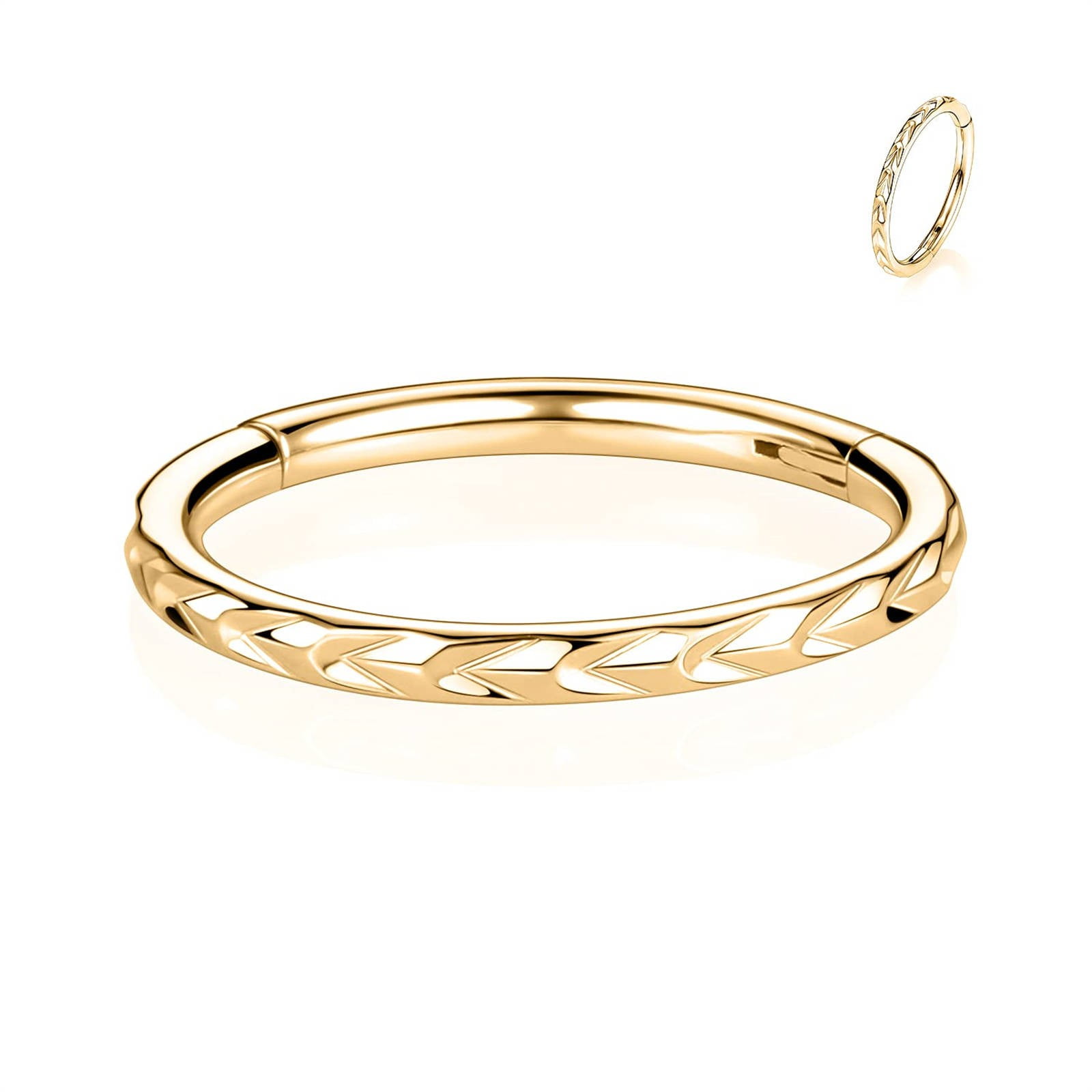 Awwp Blowout Prices 1*Ring Surgical Hinged Nose Ring Septum Ring Tragus ...