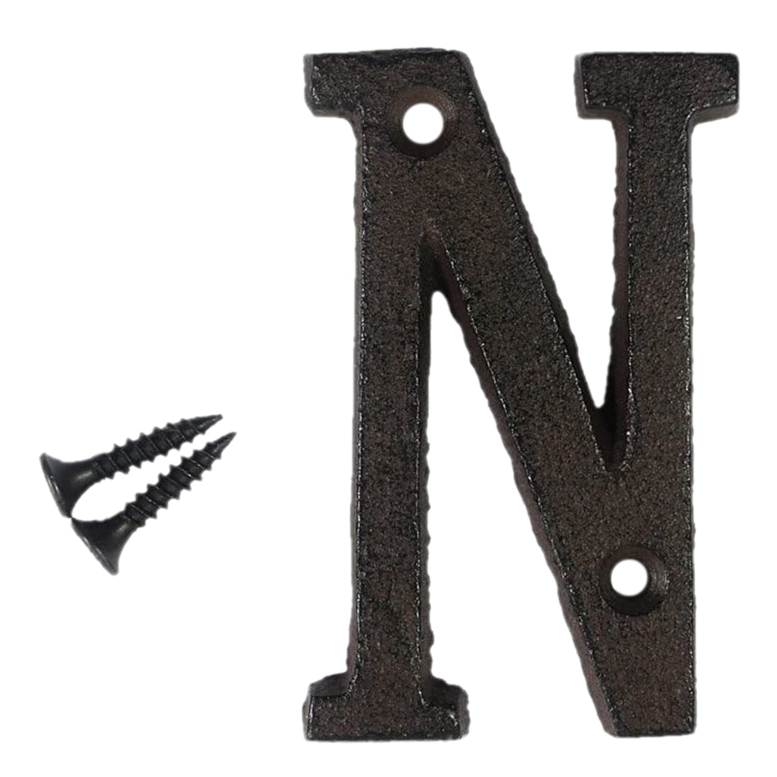 Awwp Cast Iron Letter Doorplate 3.0 Inch, Vintage Metal Alphabet Sign ...