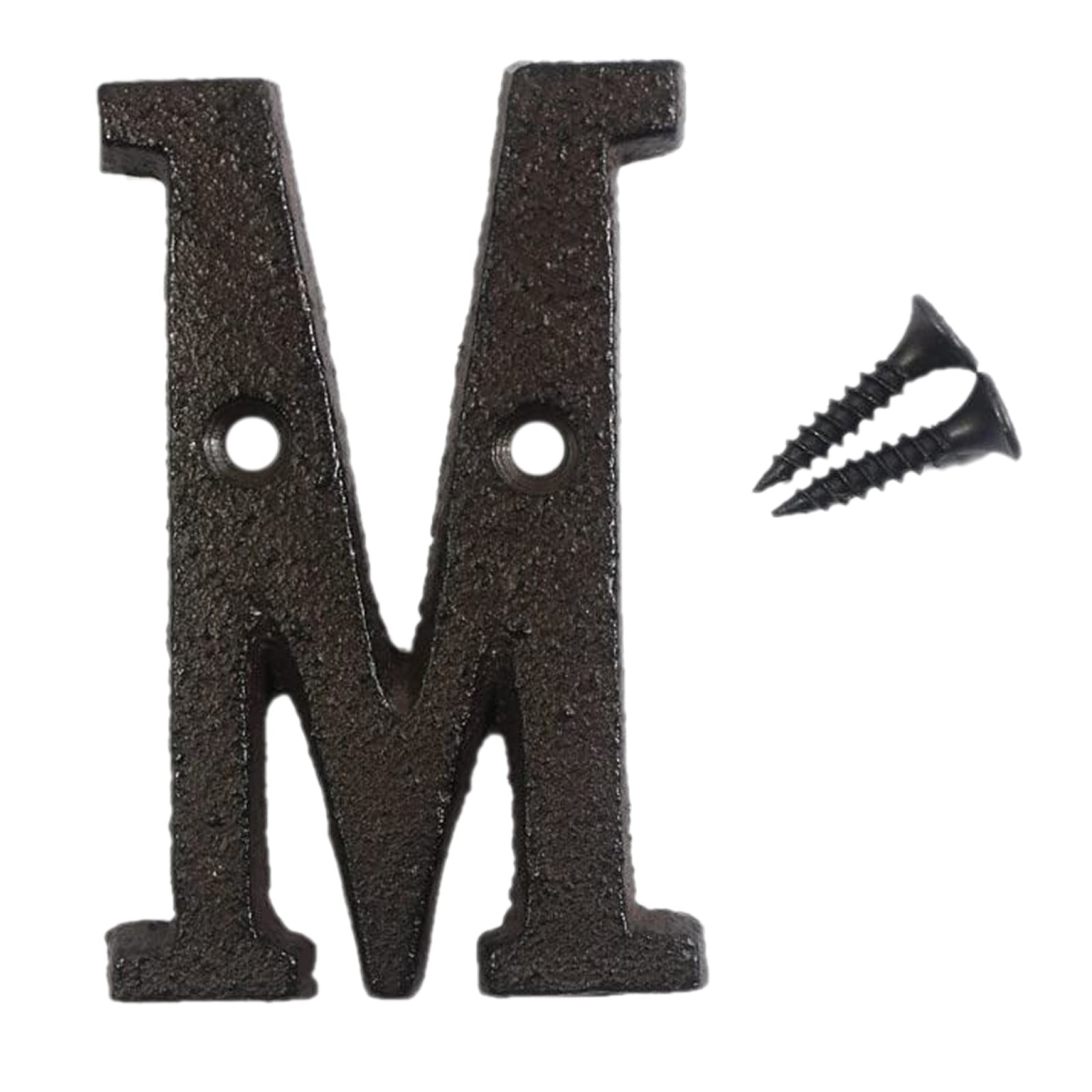 Awwp Cast Iron Letter Doorplate 3.0 Inch, Vintage Metal Alphabet Sign ...