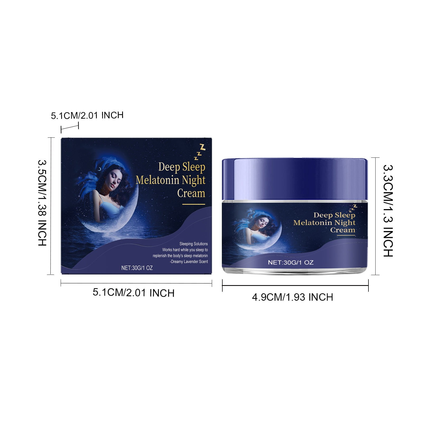 Awwp Deep Discounts 1* Sleeping Night Cream Lavender Sleep Night the ...