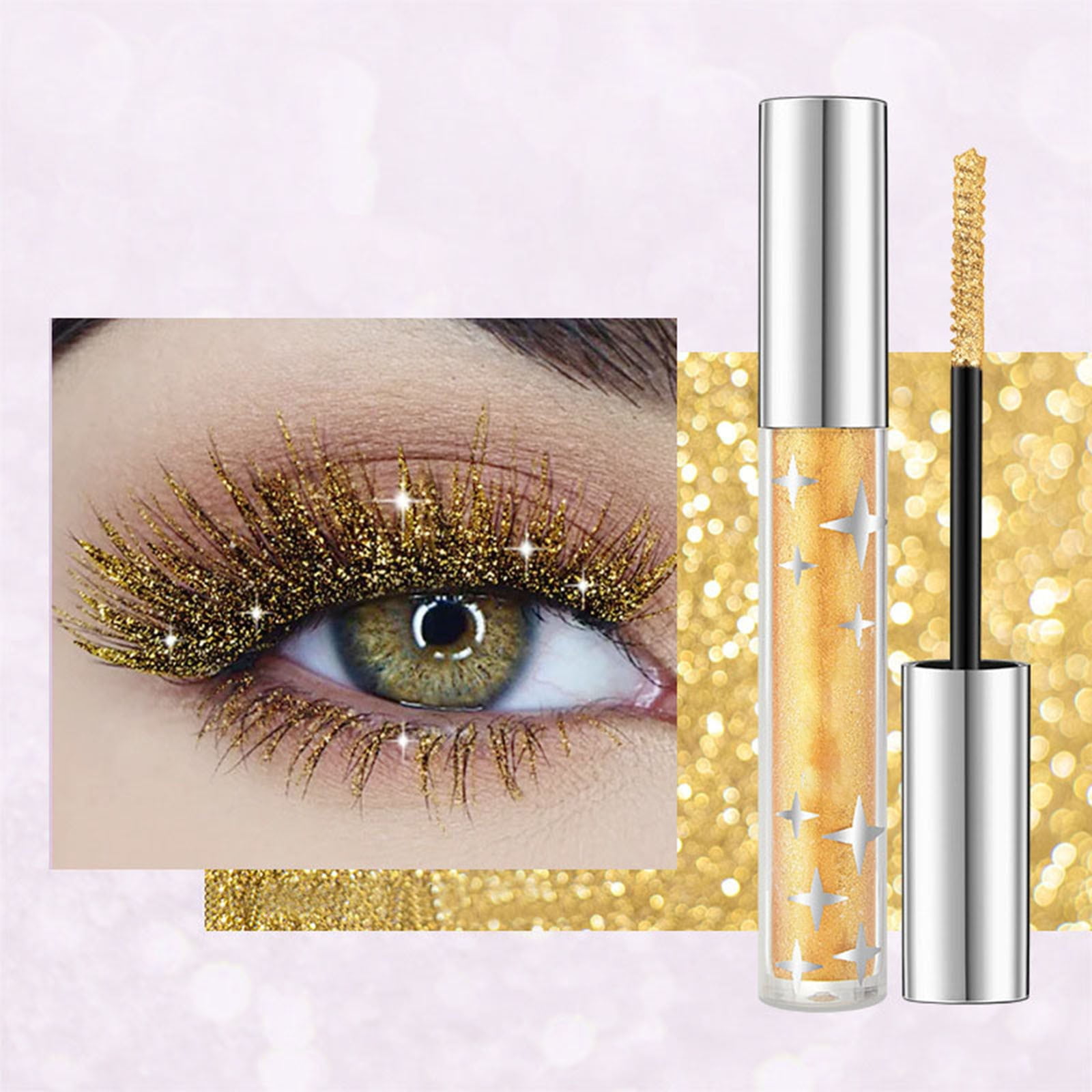 Awwp Diamond Glitter Mascara - Water-Resistant & Buildable Silver ...