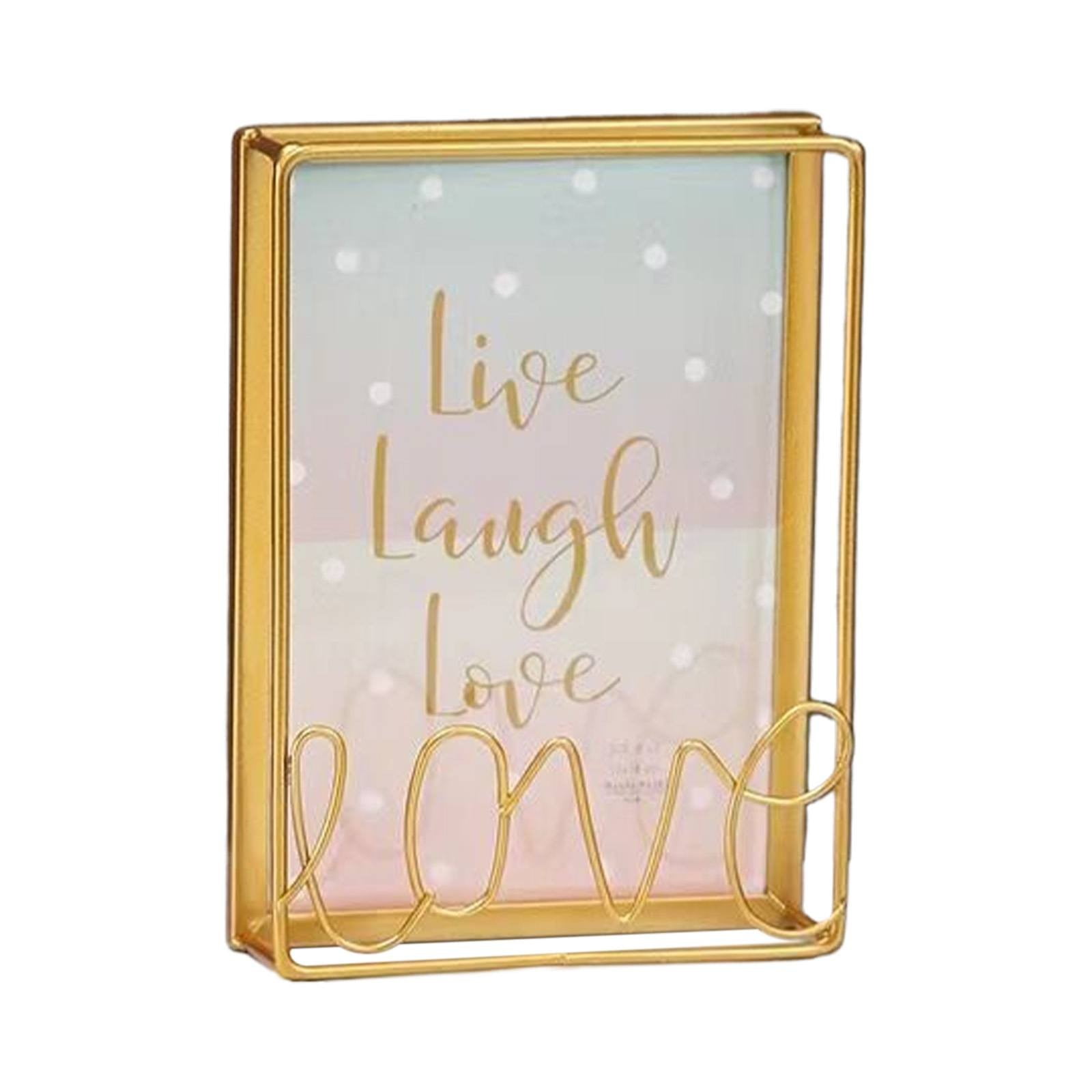 Awwp Gold Square Picture Frames, Artistic Photo Frames for Tabletop ...