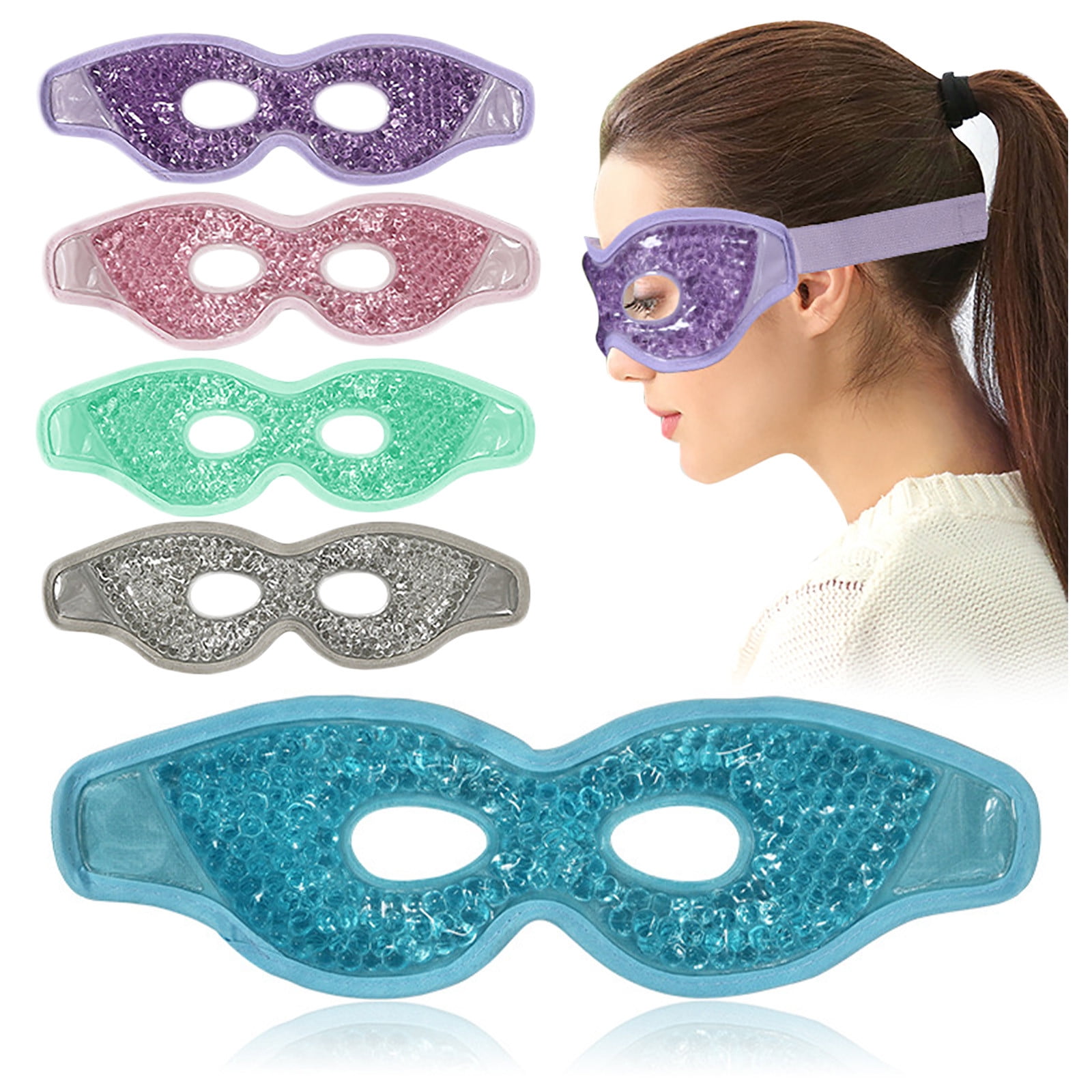 Awwp Makeup Cold Eye Mask Green, Gel Cooling Eye Mask，Ice Cold Compress ...