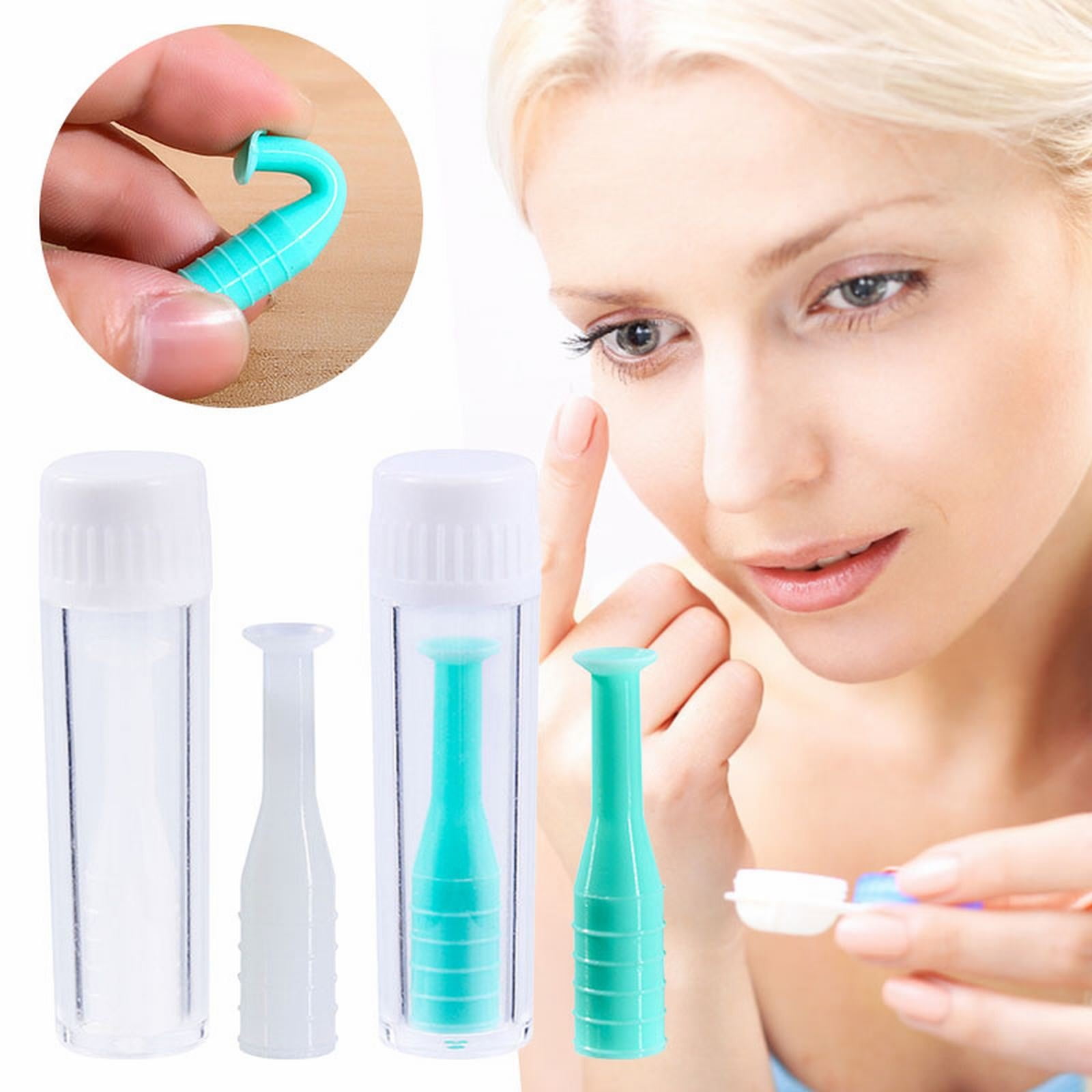Awwp Makeup Contact Lens Suction Stick Silicone Green, Rigid Suction ...