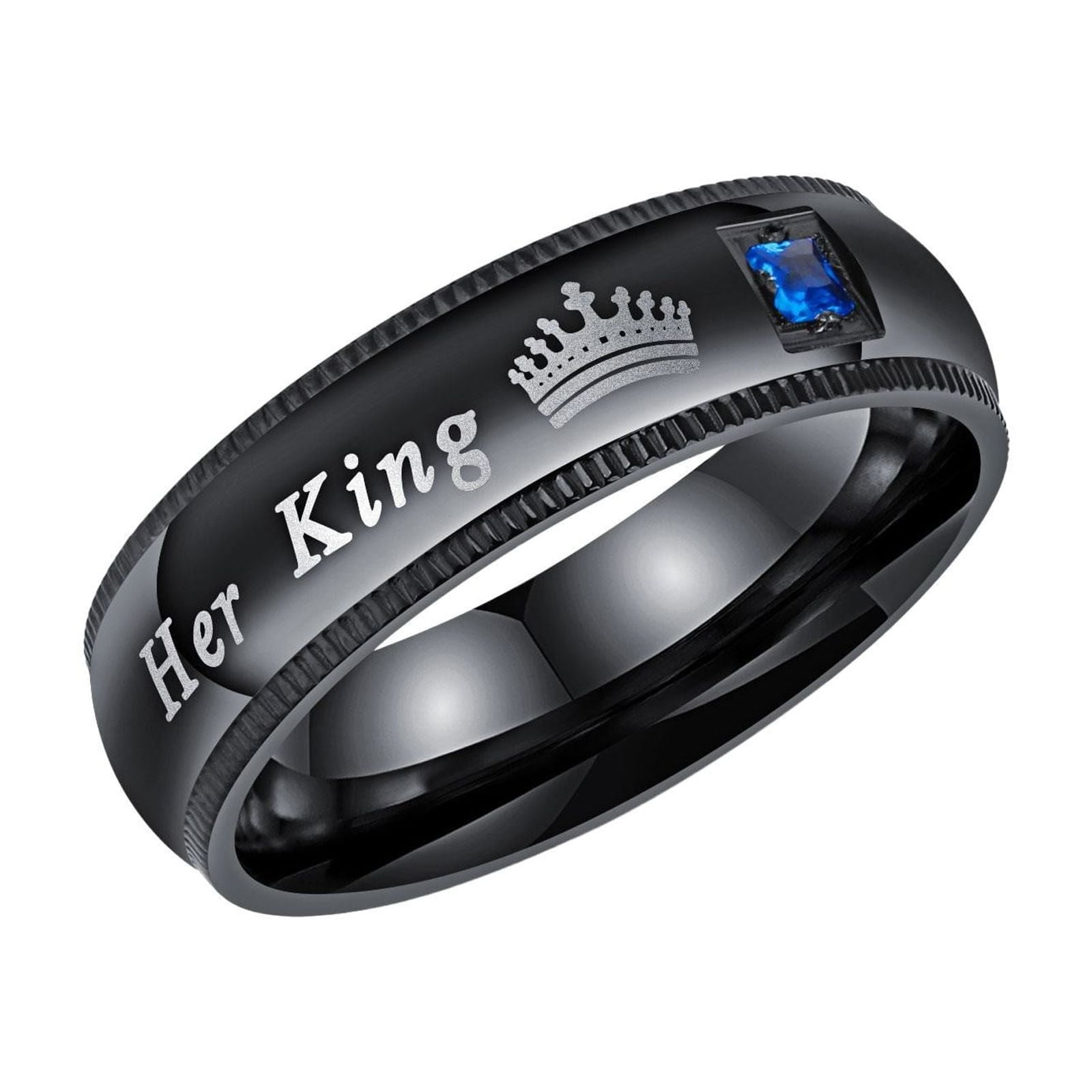 Awwp Women's Rings Blowout Prices Black 1*Ring Fashion Simple Men's and ...