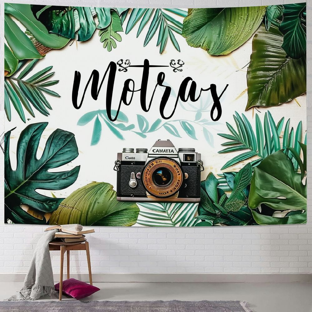 Awypu Adventure Awaits Backdrop Banner Decor White - Bon Voyage Travel ...