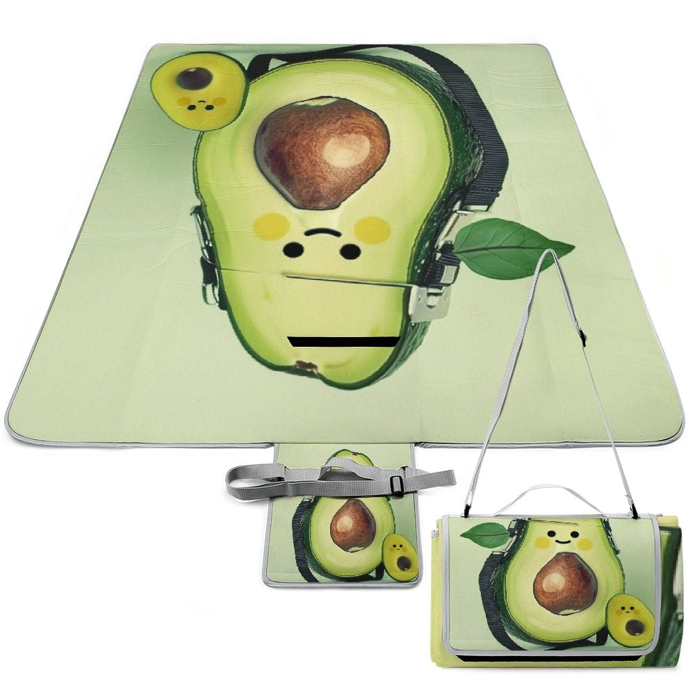Awypu Avocado Square Outdoor Picnic Mat Sand Proof and Waterproof ...