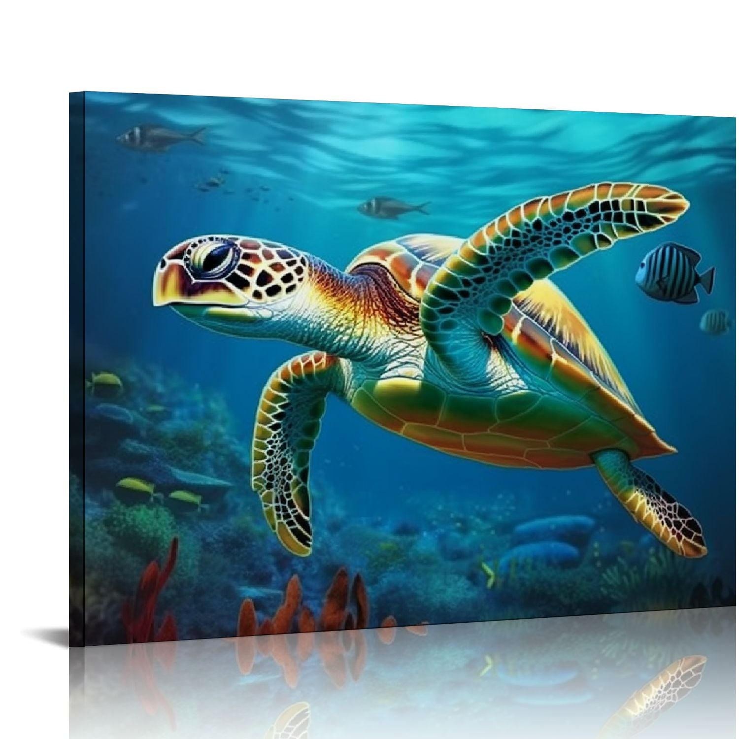 Awypu Bathroom Decor Beach Decor Sea Turtle Bathroom Art Beach Bathroom ...