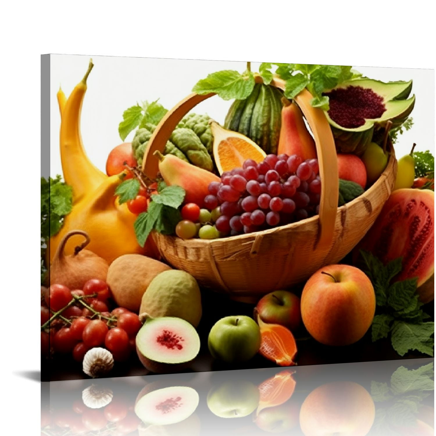 Awypu Colorful Various Vegetables and Fruit Wall Art Painting The ...