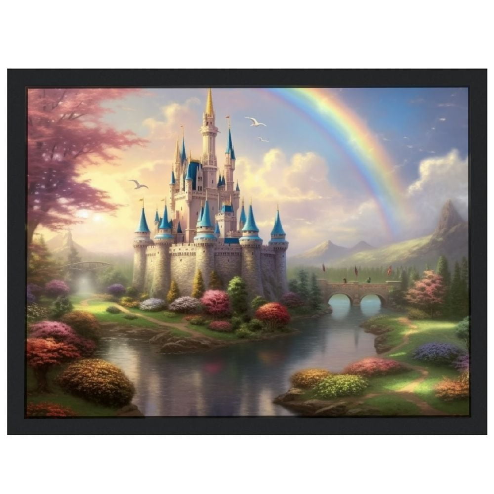 Awypu Fairy Tale Princess Castle Cinderellas Canvas Art Poster And Wall ...