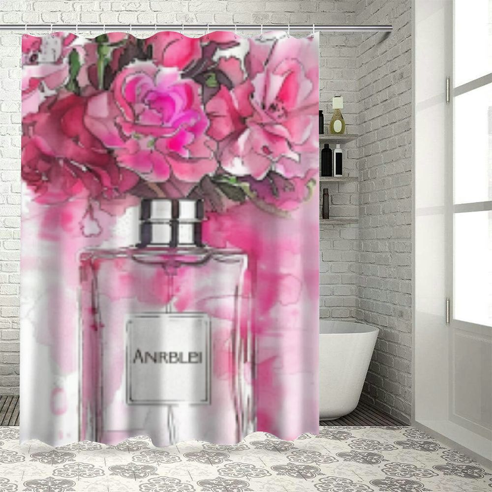 Awypu Glam Perfume Bottle V2 Flower Silver Pink Peony Home Bathtubs ...
