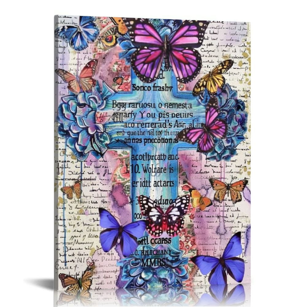 Awypu Inspirational Motivational Christian Poster Canvas Wall Art for ...