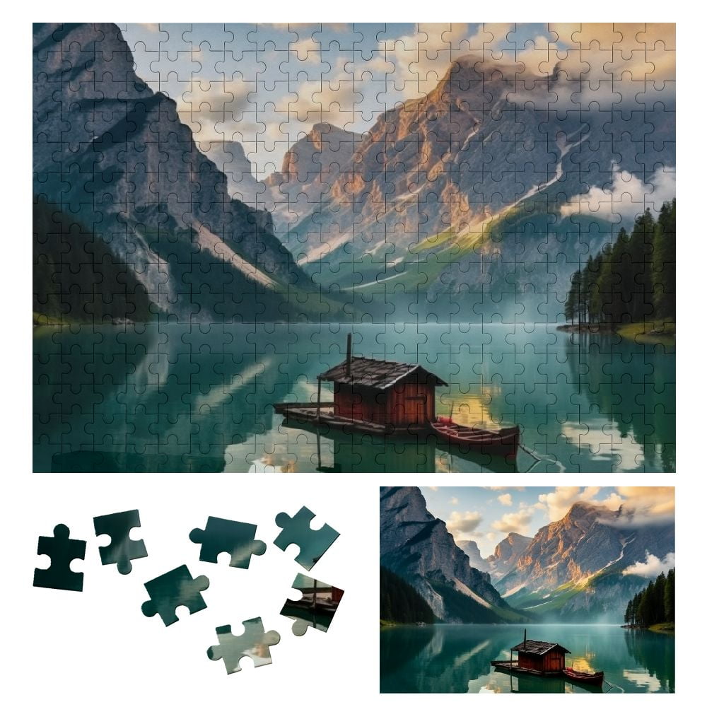 Awypu Jigsaw Puzzle for Adults 1000 Pieces - Lake House Views - Large ...
