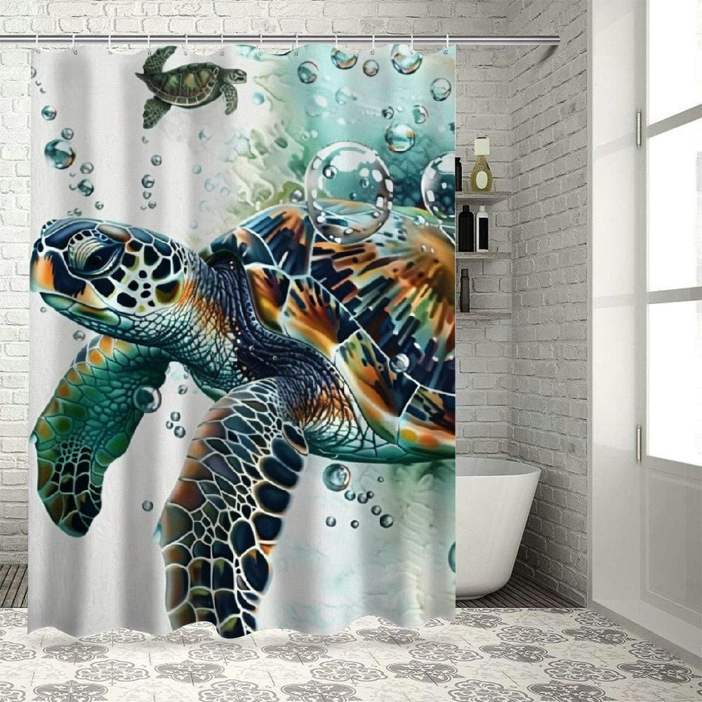 Awypu Just A Girl Who Loves Turtles Watercolor Sea Turtle Decorations ...