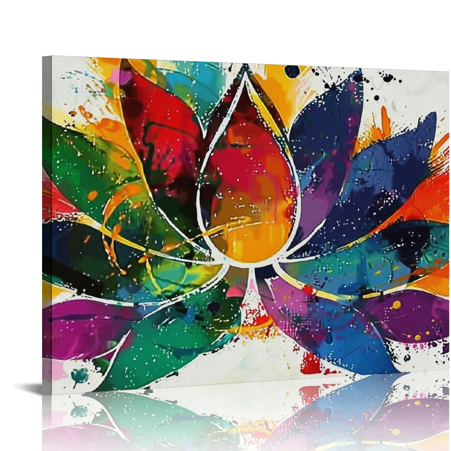 Awypu Just like the Lotus Inspirational Quote Canvas Wall Art Lotus ...