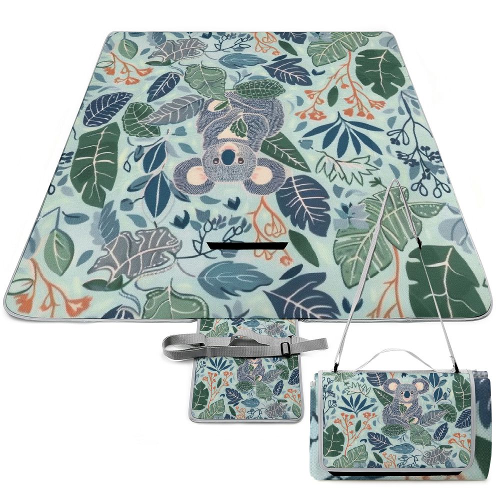 Awypu Koala Leaves Tree Square Outdoor Picnic Mat 58.3x58.3in - Walmart.com