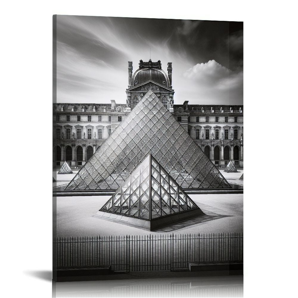 Awypu Louvre Pyramid, Paris Architecture Print, Paris Wall Art, Paris ...